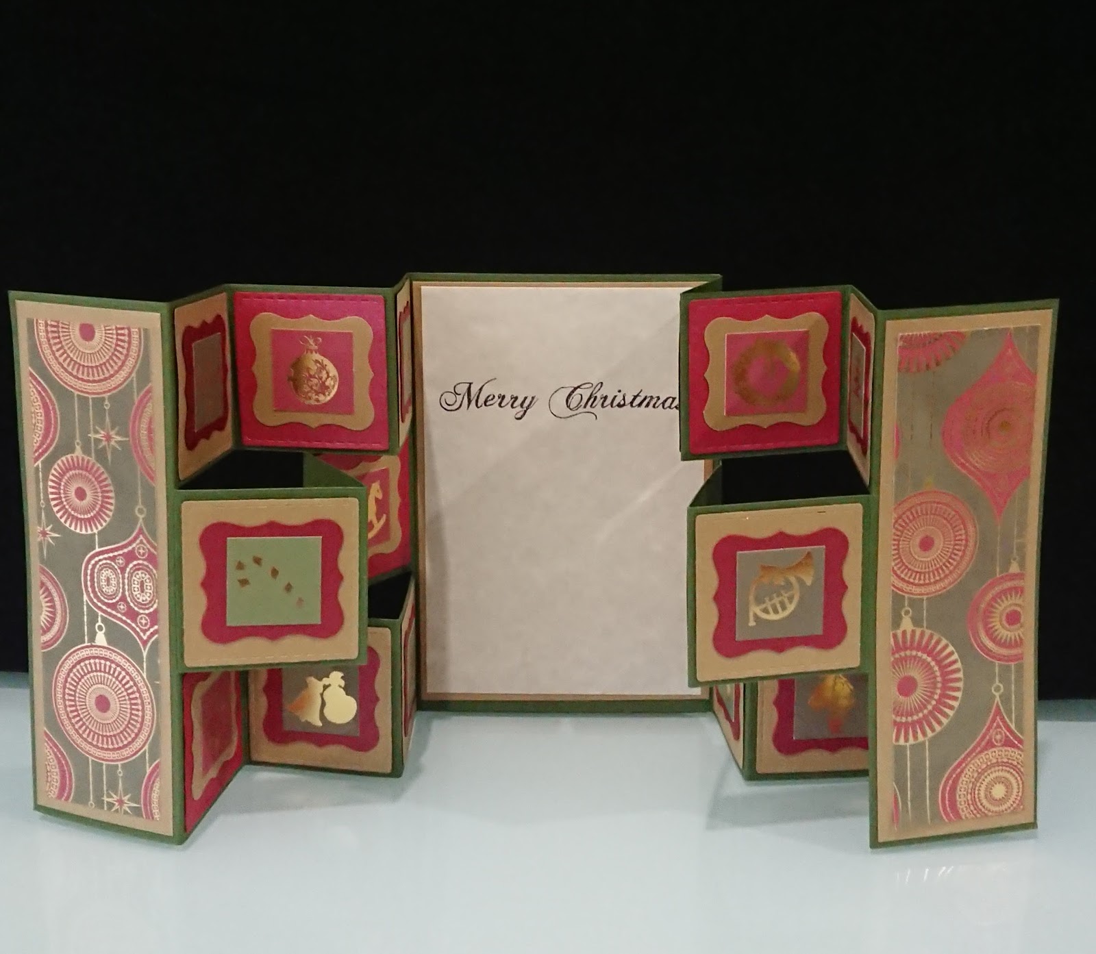 MerryMade Crafts etc ...: Fancy Fold Christmas Card