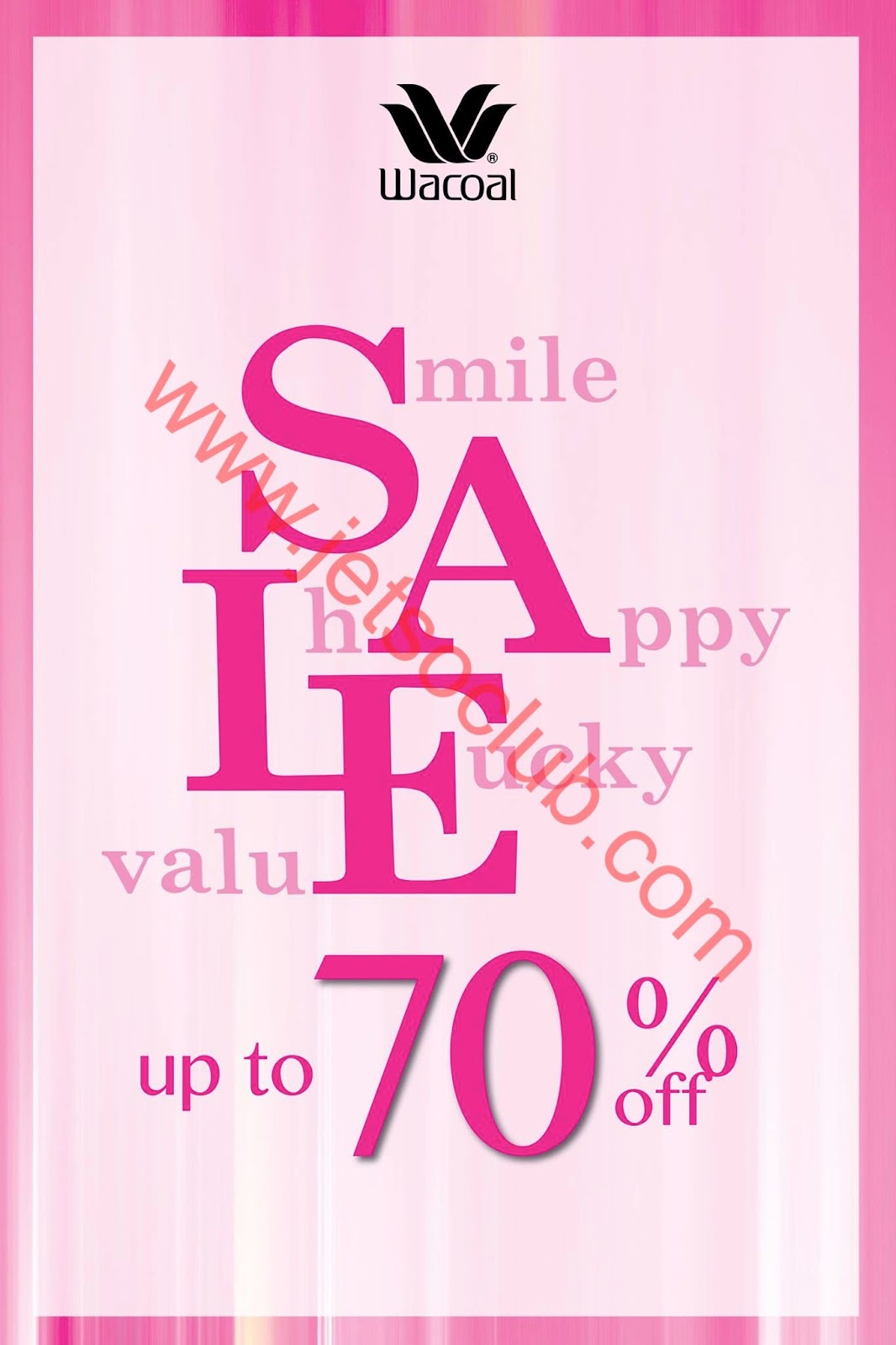 Wacoal：Sale 低至3折（至4/9） ( Jetso Club 著數俱樂部 )