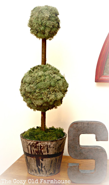 The Cozy Old "Farmhouse": DIY Topiaries Tutorial