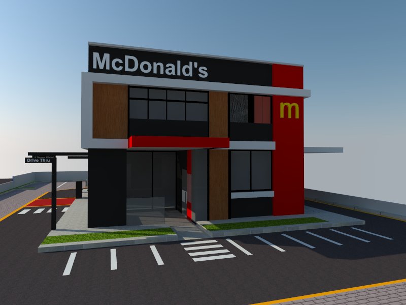 McDonald's Cibiru Bandung dalam Sketsa by Azis JS ~ Azisjs Blog ...