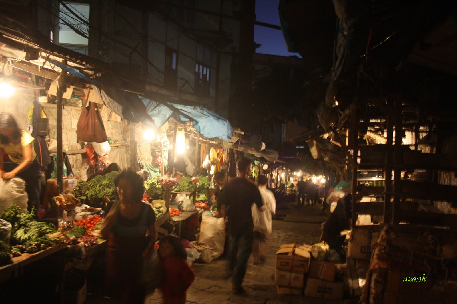 Calm-Sojourner: Meat & Vegetable market at Treasury Square, Aizawl