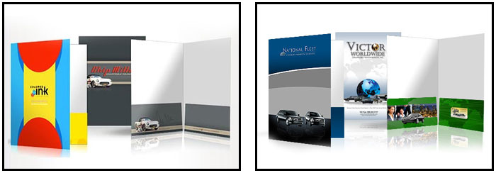 Custom Stationery Packages Design's: Custom two-pocket folders with ...