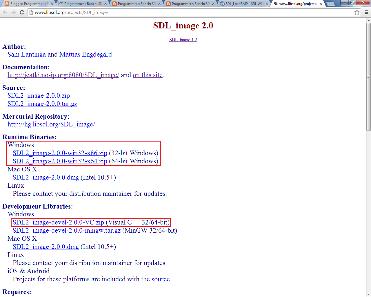 Programmer's Ranch: SDL2: Loading Images with SDL_image