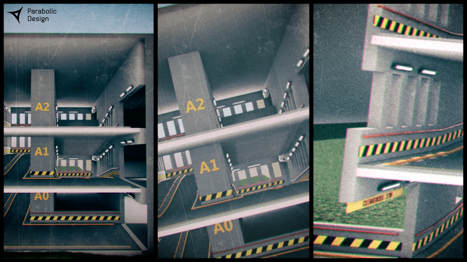 Parametric Parking Ramp Cover Images | Parabolic Design