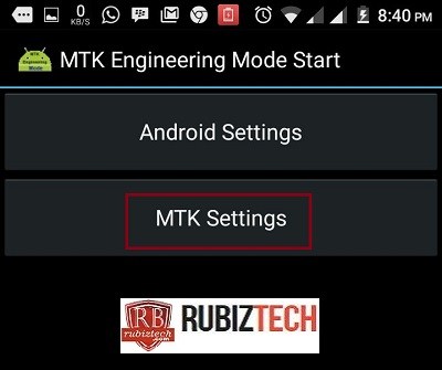 software: mtk engineering mode