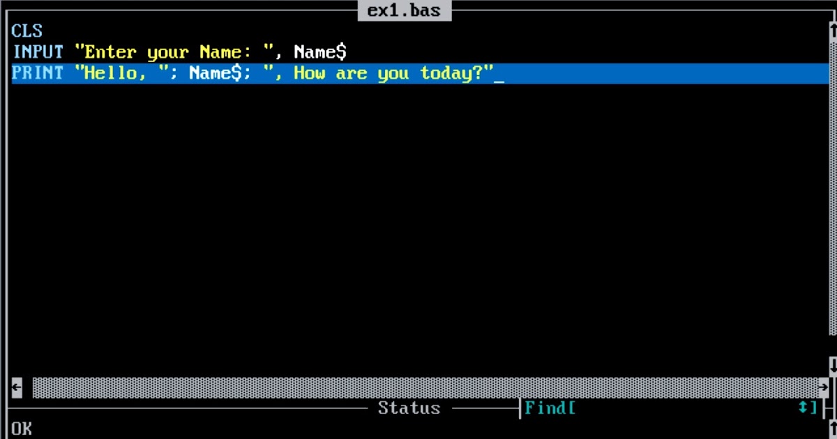 QBASIC TUTORIAL 6 - User Input ~ ELITCODE - Learning Starts Here