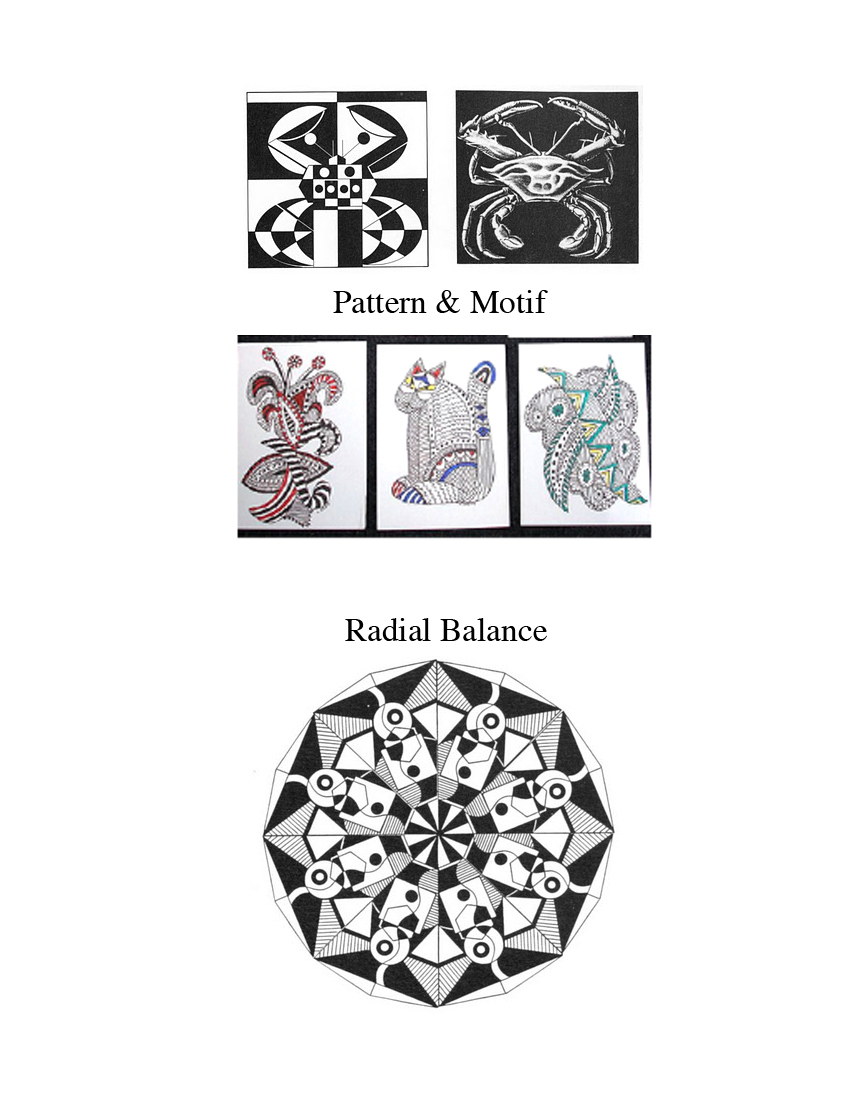 art 1 hillwood: pattern, motif & radial balance
