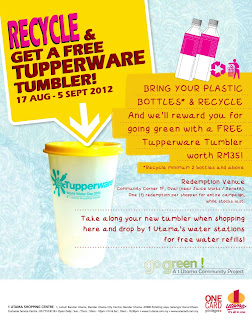 BestLah: 1 Utama Shopping Centre - Recycle & Get A FREE Tupperware ...