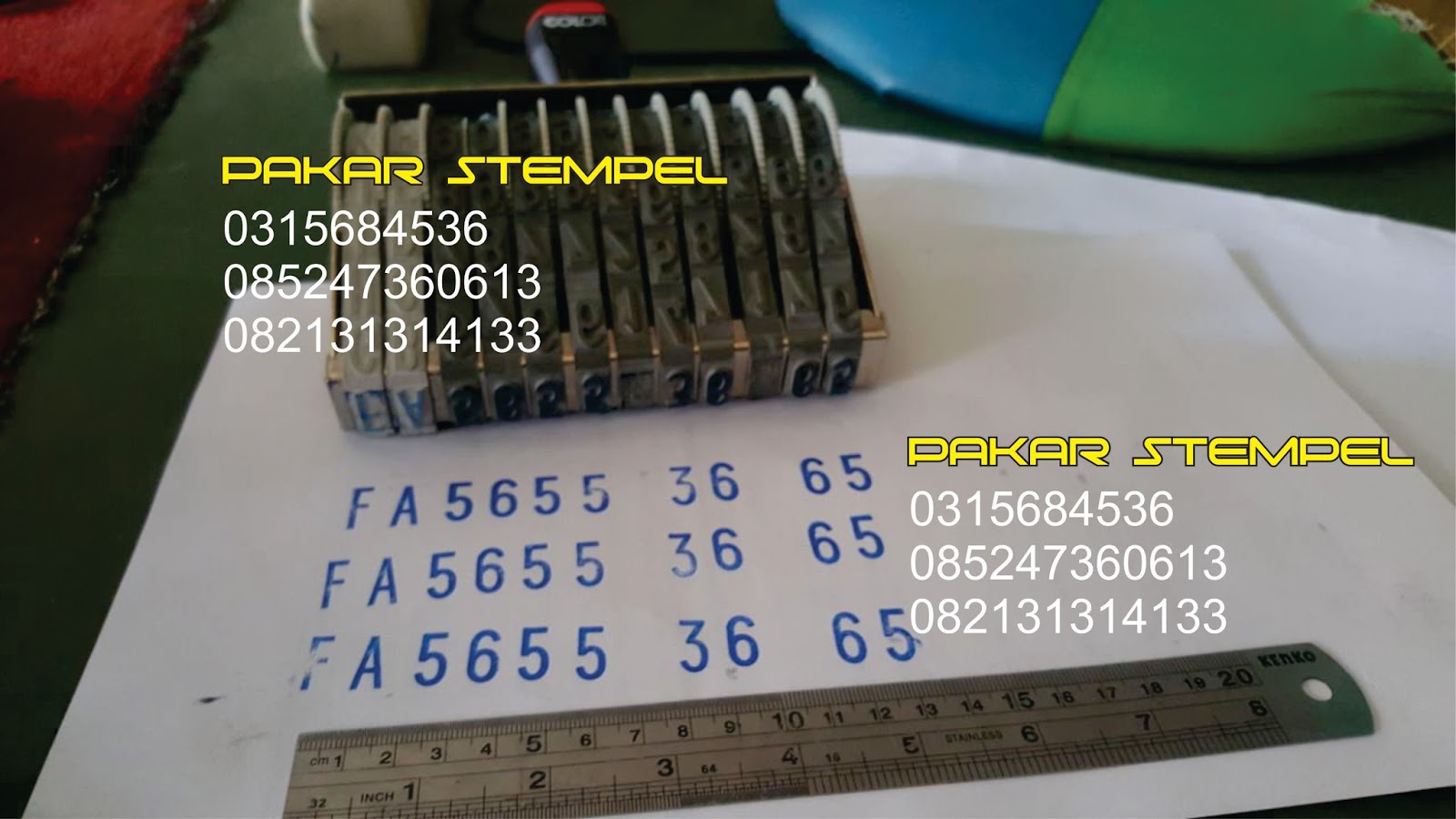 stempel shiny : modifikasi stempel angka custom