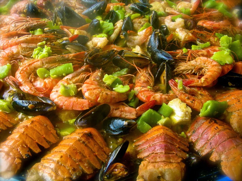 Paëlla à domicile.