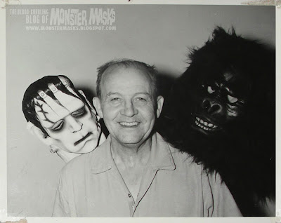 Don Post with Vintage Frankenstein and Ape Masks | Blood Curdling Blog ...