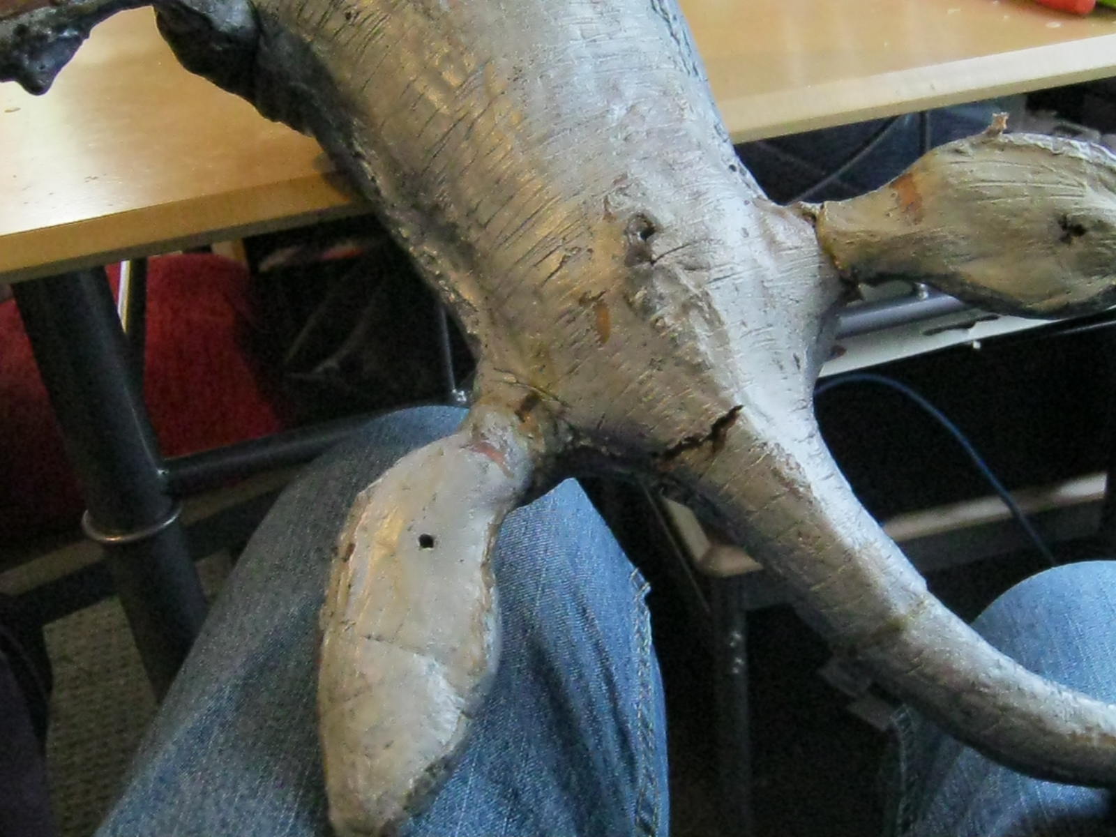 Lee's Stop Motion Monster Land: Stop Motion Plesiosaurus puppet.