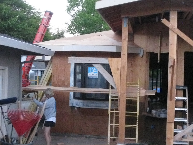 Grimes Remodel: July 8: Bay window framing