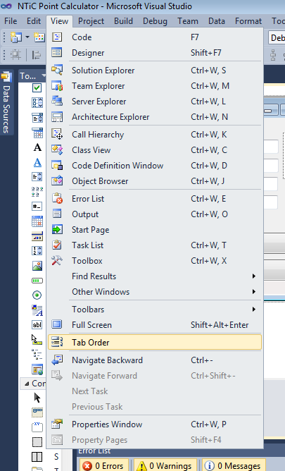 shahaboid: Tab Order in C# Windows Form - Visual Studio 2010