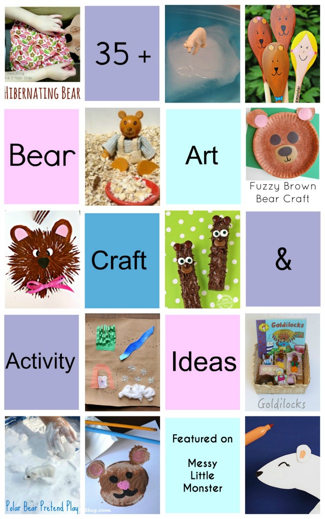 35+ Bear Theme Crafts & Activities - Messy Little Monster