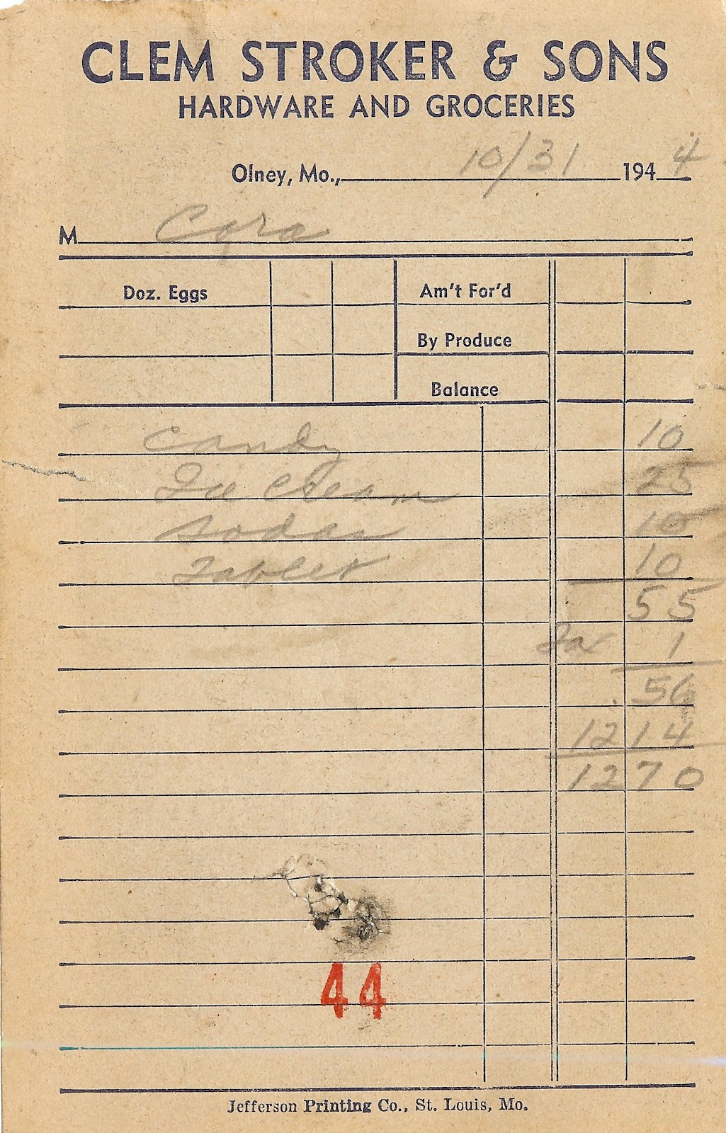 Antique Graphics Wednesday - Grocery Store Price Tags and Receipt ...