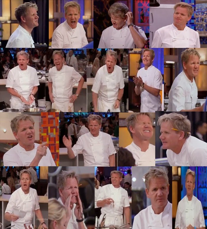 Greg's Gourmet: A Collage of Gordon Ramsay Expressions