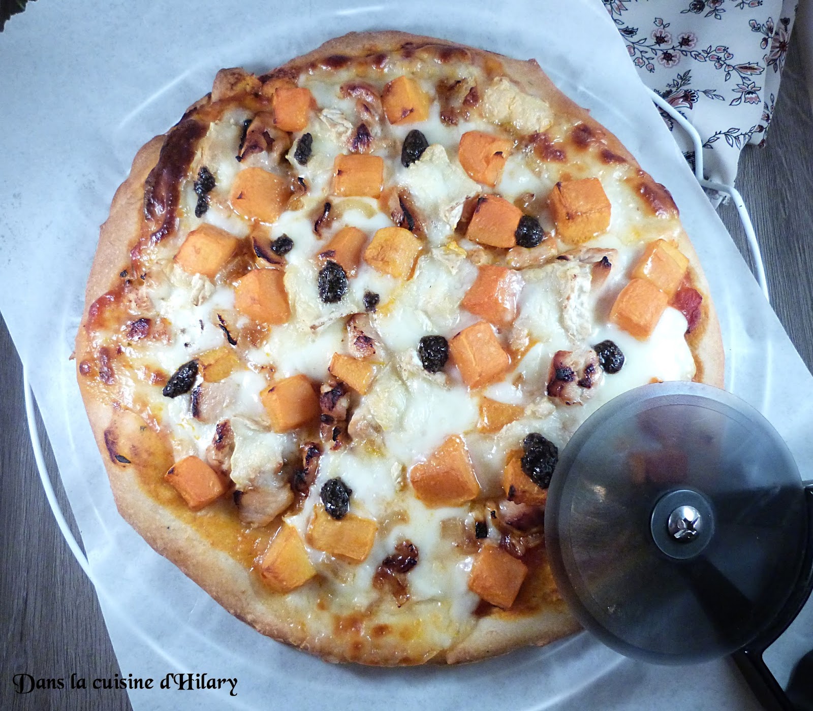 Dans la cuisine d'Hilary: Pizza chic et gourmande à la courge butternut ...