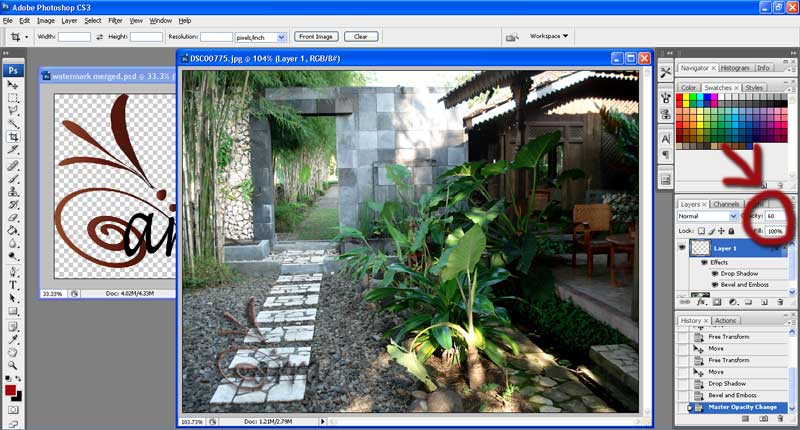 Cara Membuat Watermark Foto dengan Photoshop - Carolina Ratri