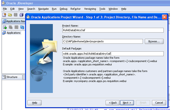 Oracle Application's Blog: OAF page development steps