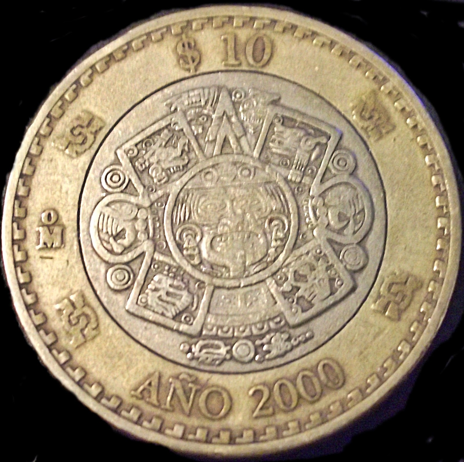Monedas De M xico Y El Mundo M xico 10 Pesos Del 2000 Nuevo Milenio 