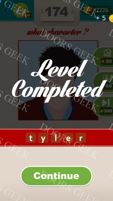 What Character ? Level 174 ~ Doors Geek