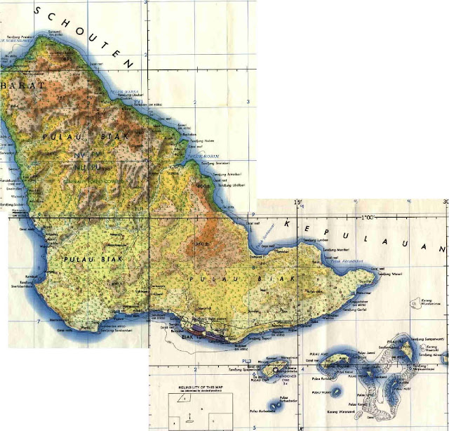 TAKJUB INDONESIA: Peta Topografi Biak skala 250k