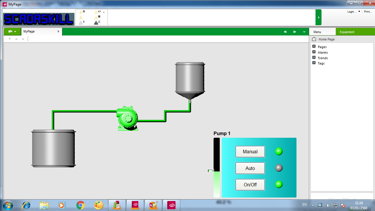 สอนการใช้งาน Vijeo Citect SCADA ตั้งแต่เริ่มต้น ตอนที่ 11 - Animated ...