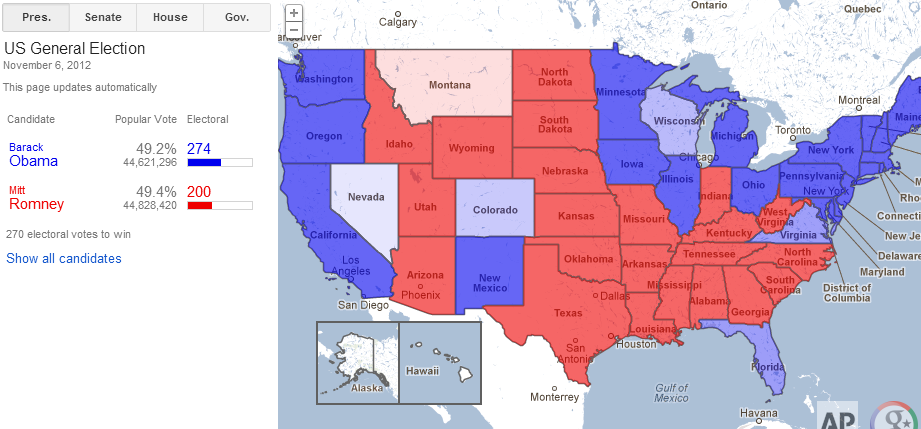 Saberpoint: Obama Wins Re-Election