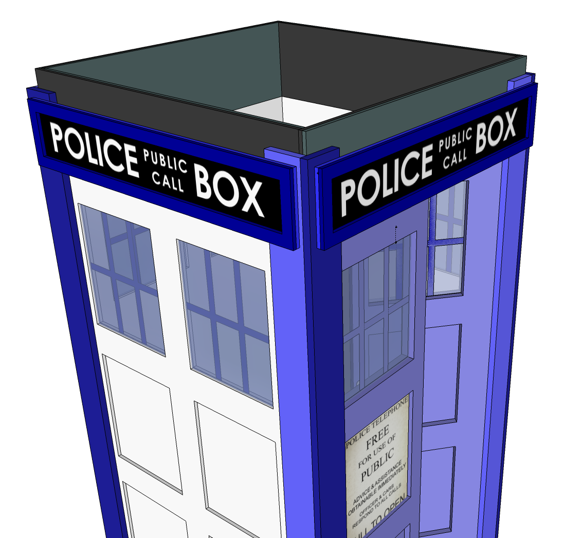 Step 5: "Police Box" Marquee assmebly