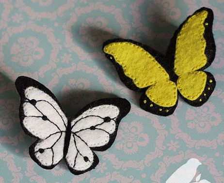 Aprende cómo hacer hermosas mariposas de fieltro paso a paso ...