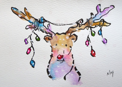 NORA MacPHAIL - ARTIST: Rudolph Cards!