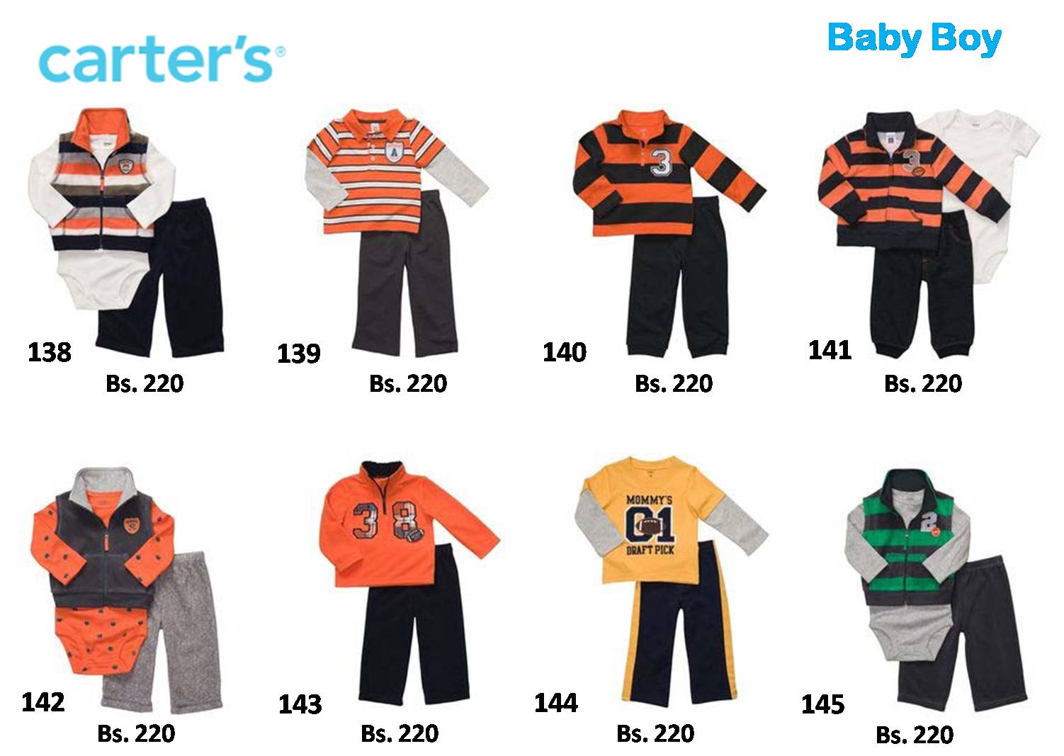 Venta de Ropa de niño marca Carter: Catálogo de Ropa de Varón