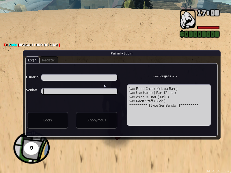 Login Painel - MTA Brasil