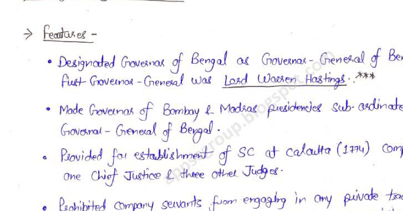 Indian Polity Handwritten Notes for UPSC - Download pdf