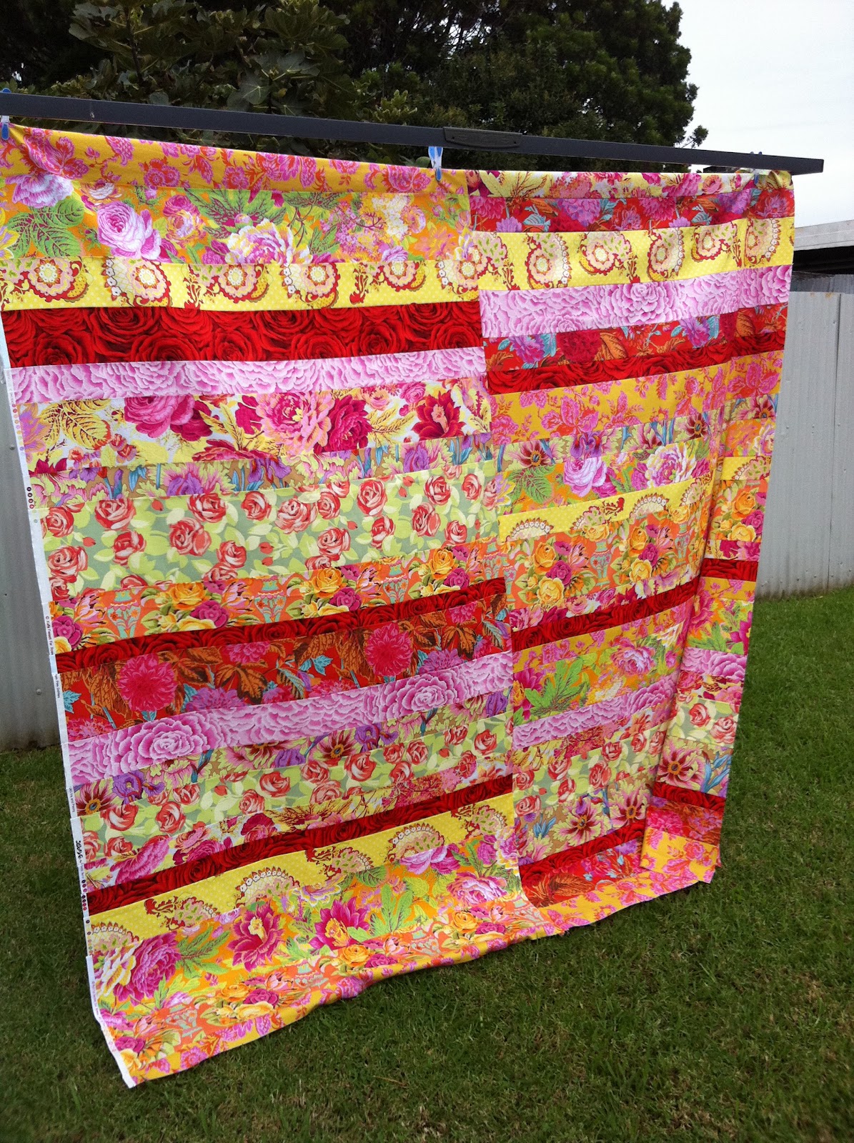 My "Field of Flowers" Quilt | From Boardroom to Babies