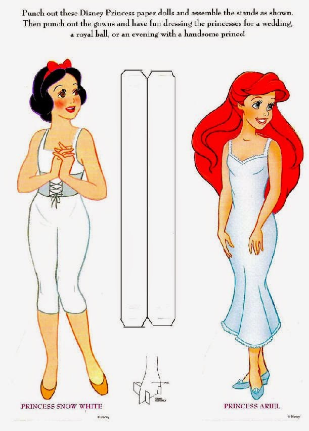 Disney Movie Princesses: Princess Paper Dolls!