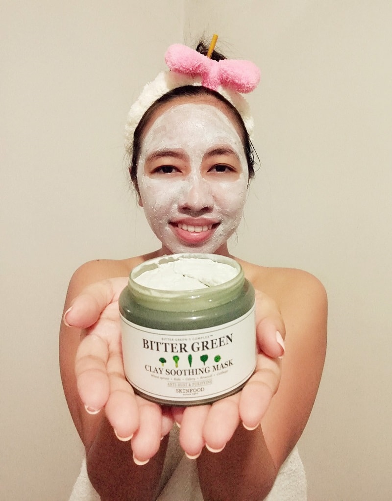 Skinfood Bitter Green Soothing Clay Soothing Mask Review - For Urban ...