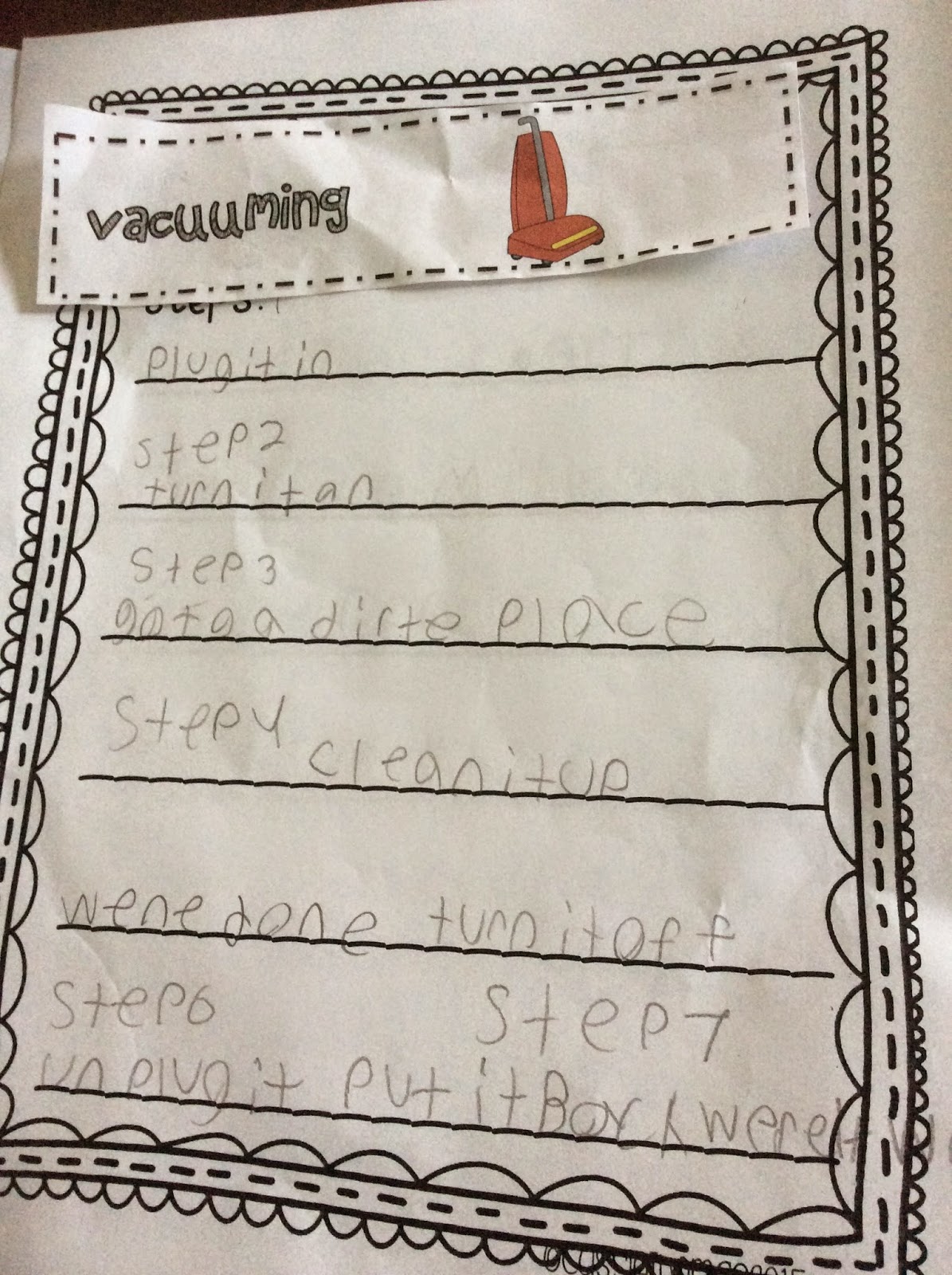 Mrs. Thomas's Class: Procedural Text