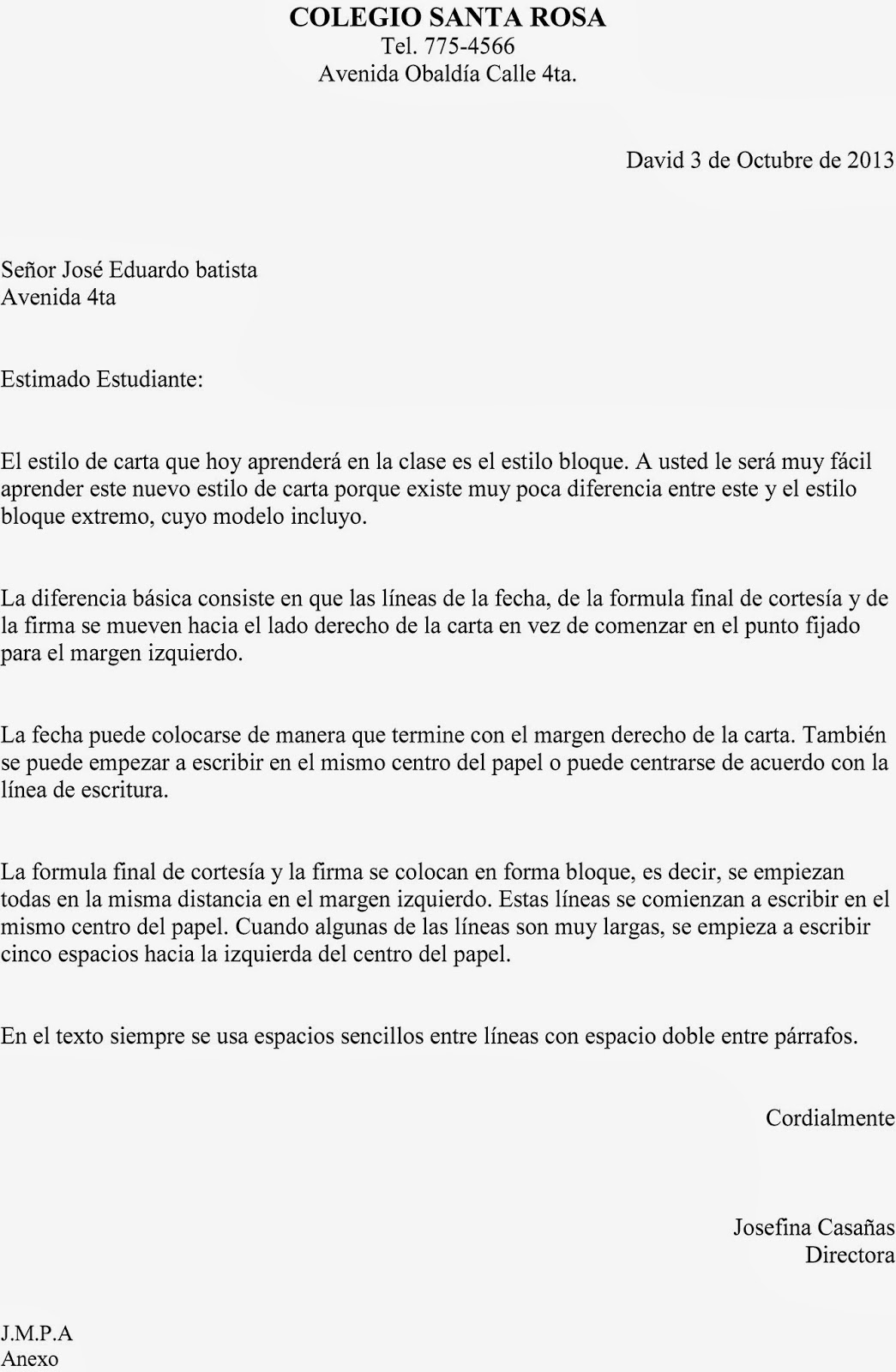 Estilos y tipos de cartas