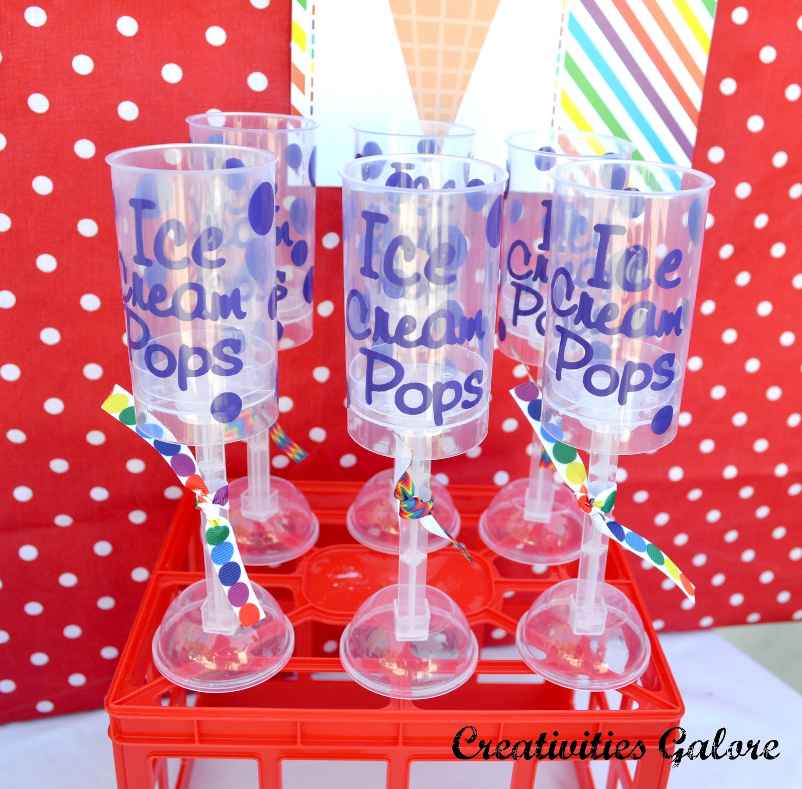 Rainbow Ice Cream Party - Creativities Galore