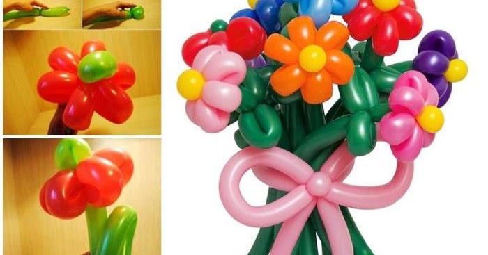 Cara Membuat Balon Bunga
