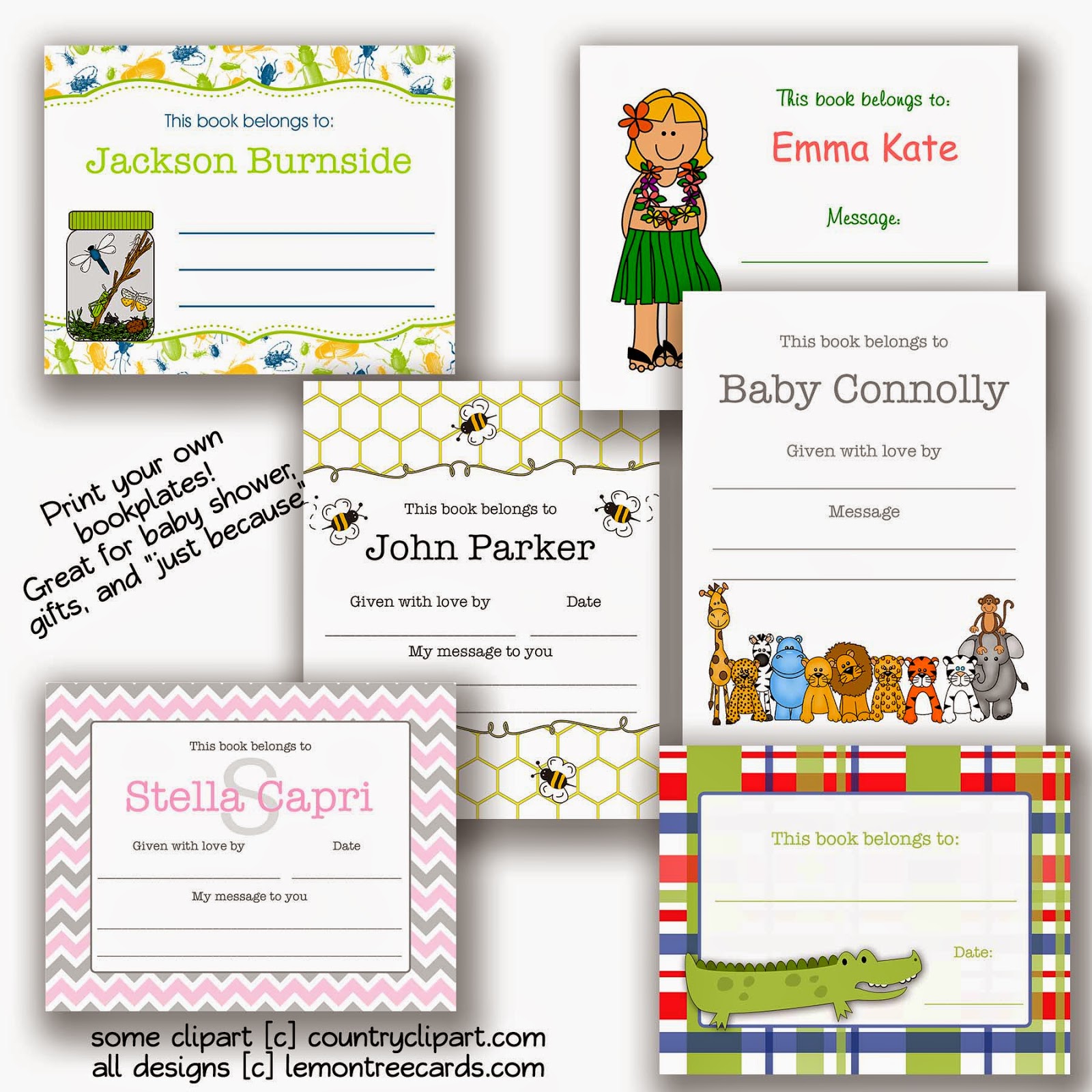 Lemon Tree Cards Blog: How to print your own bookplate labels