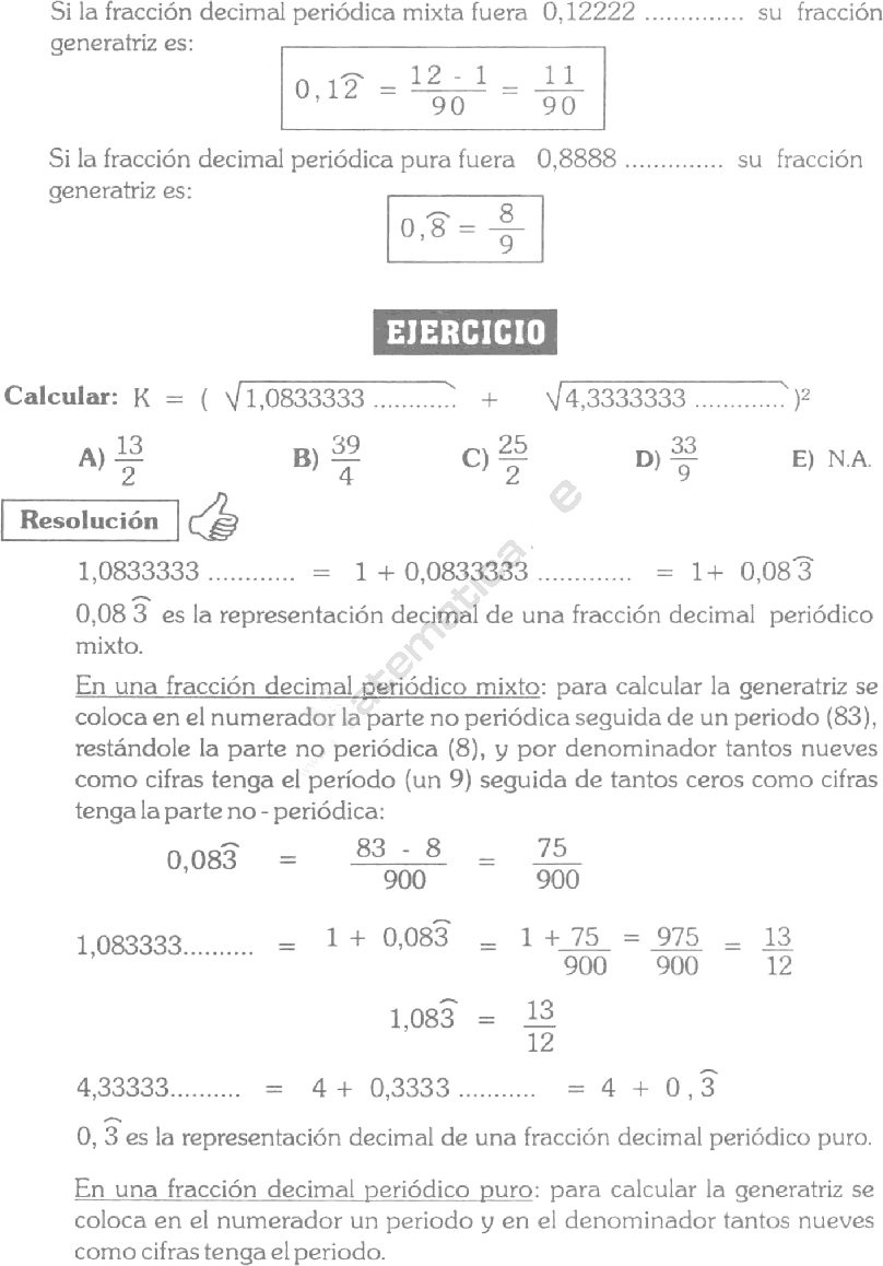 FRACCIONES Y RACIONALES PROBLEMAS Y EJERCICIOS RESUELTOS DE SECUNDARIA ...