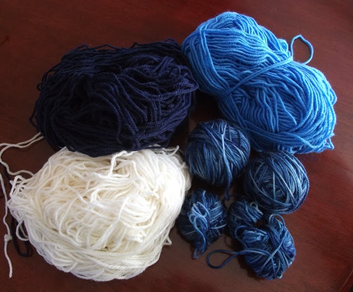 .Linda's Crafty Corner: Blue Blocks Throw