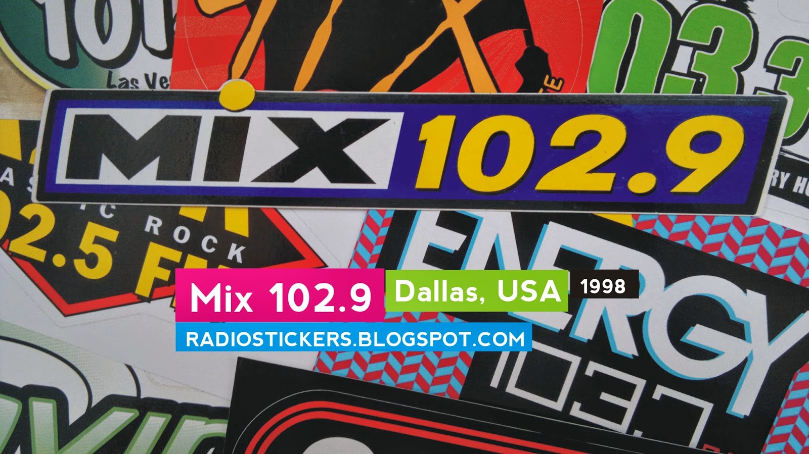 RADIO station stickers... and more!: Mix 102.9, Dallas (1998-2005)