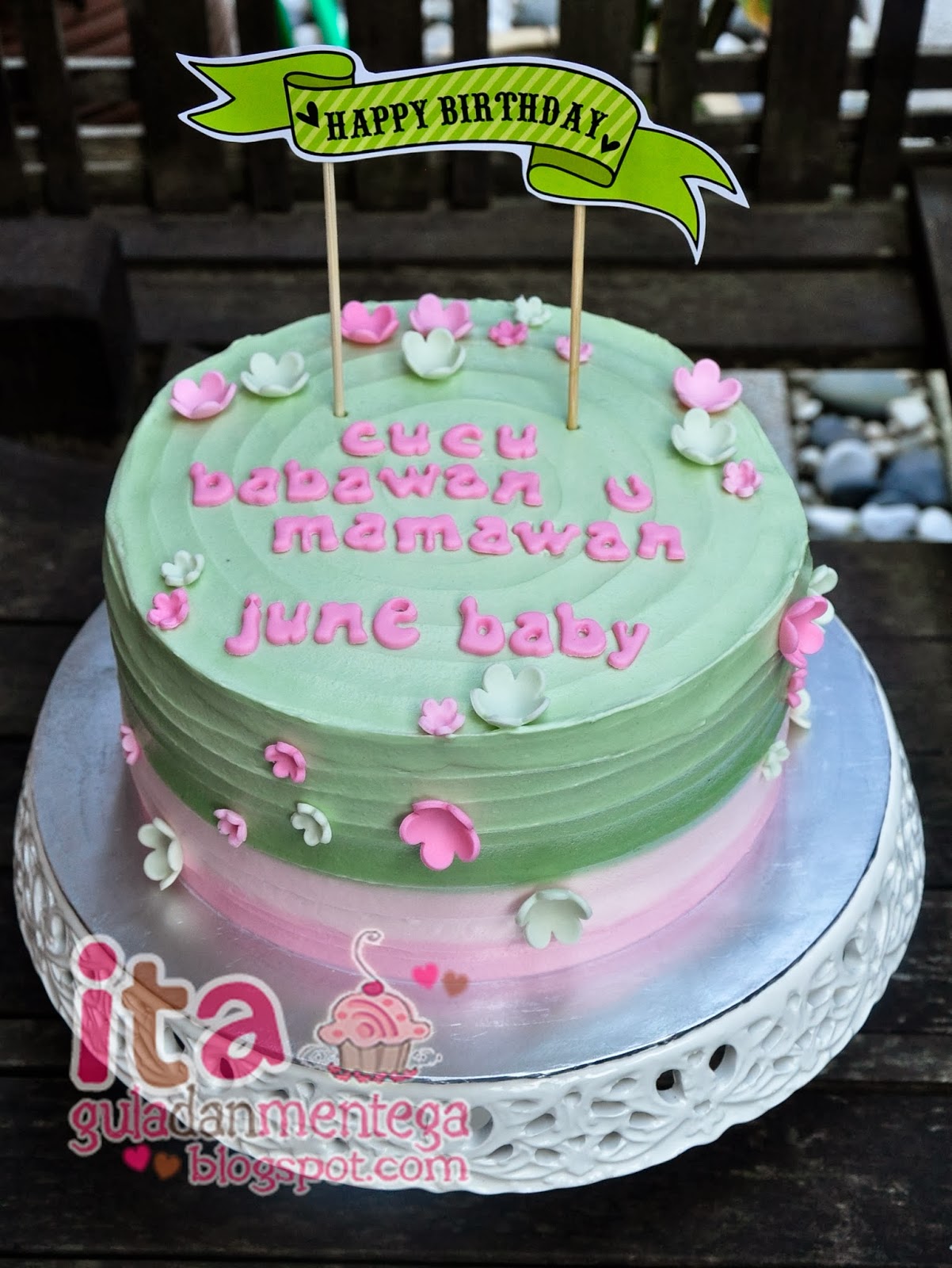 Gula Dan Mentega: Birthday Cake - June Baby
