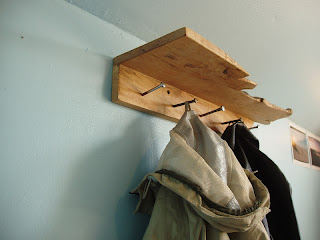 driftedge woodworking: Live Edge Spalted Maple Coat Rack with reclaimed ...
