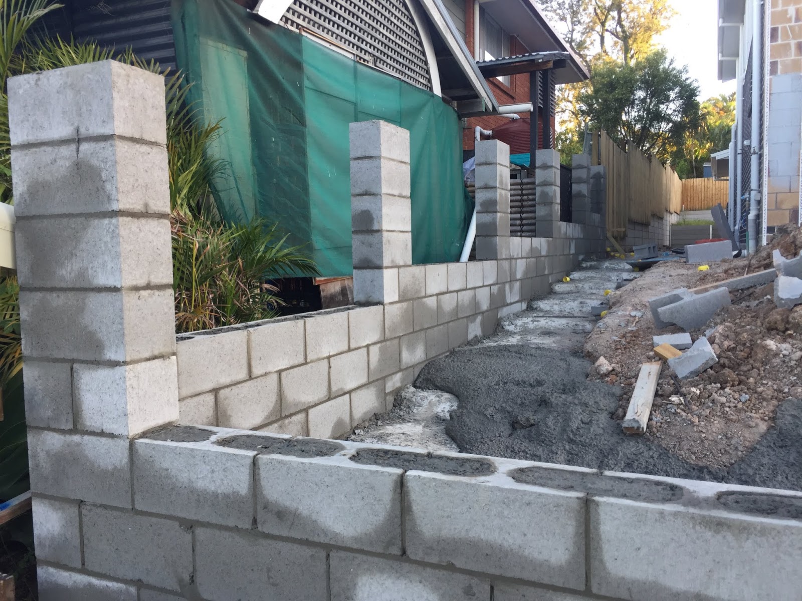 Core filling front wall