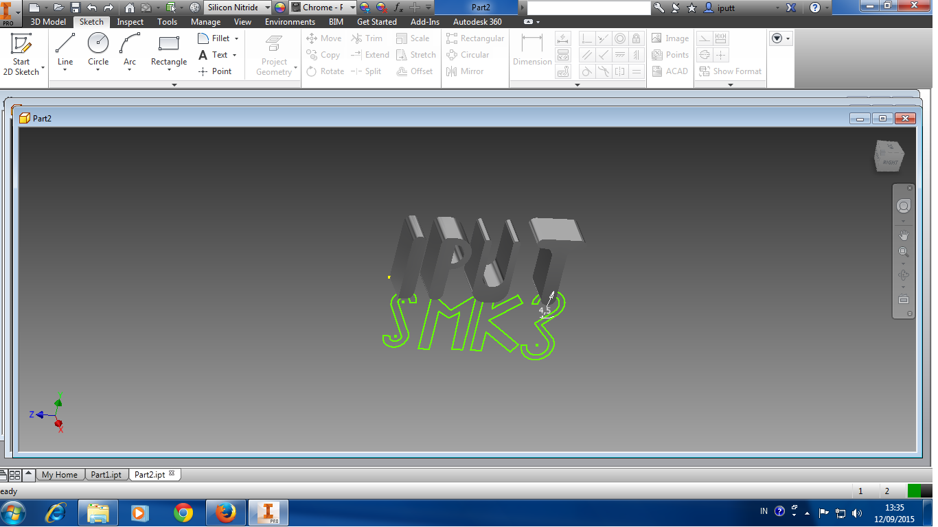 TEKNIK MESIN : gambar 2d& 3d autodesk inventor 2015 professional